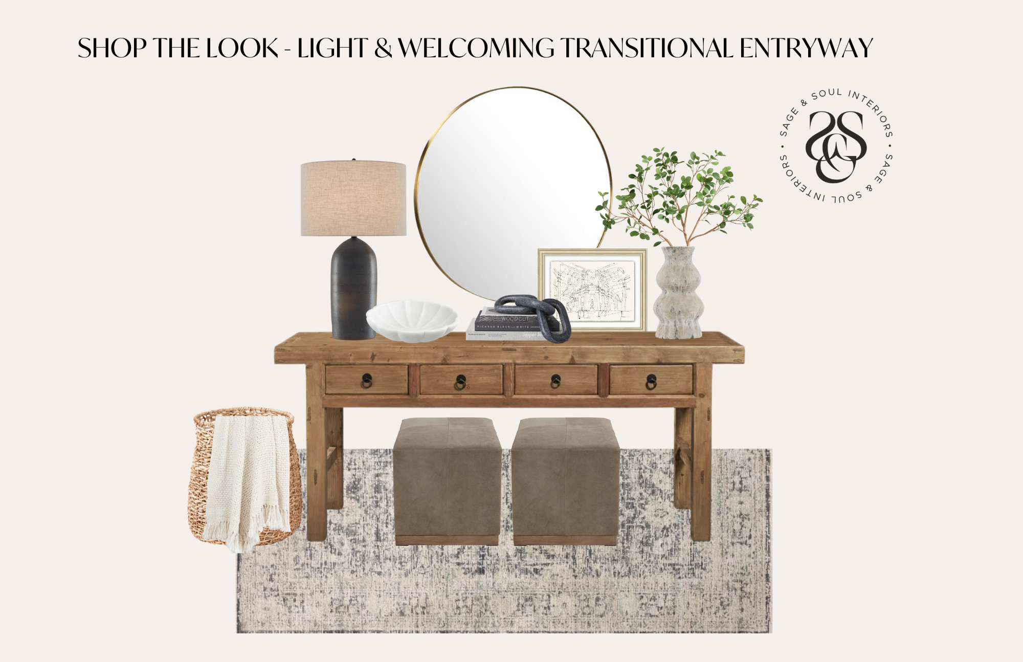 Light & Welcoming Transitional Entryway Collection